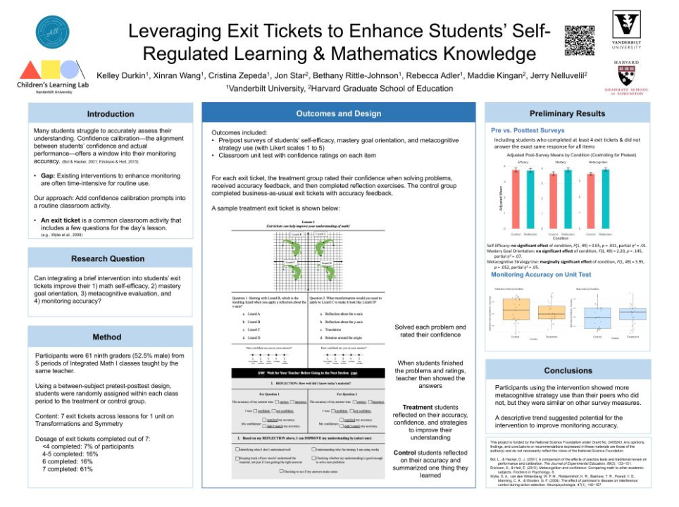 Leveraging Exit Tickets to Enhance Students' Self-Regulated Learning ...